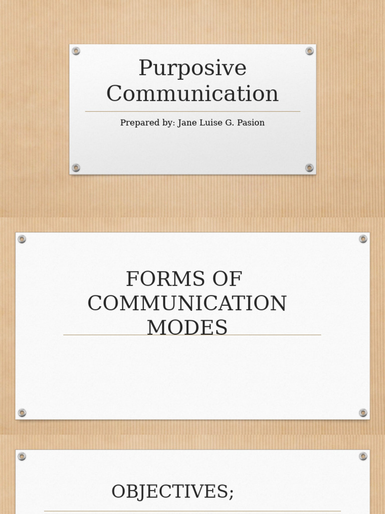 Module 4 Modes of Communication | PDF