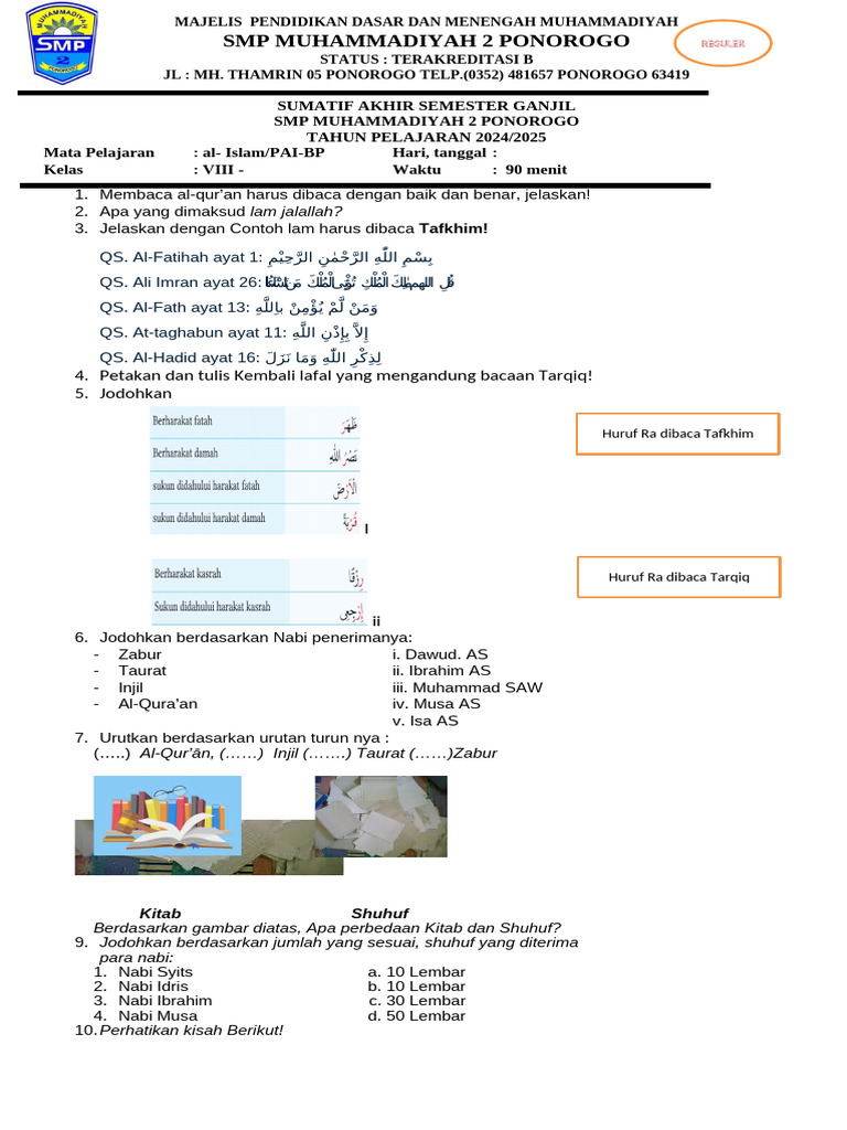 STS PAI-BP KL 8 GJ 2425 Final | PDF