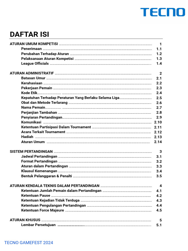 MLBB Tecno Gamefest 2024 Rulesbook | PDF