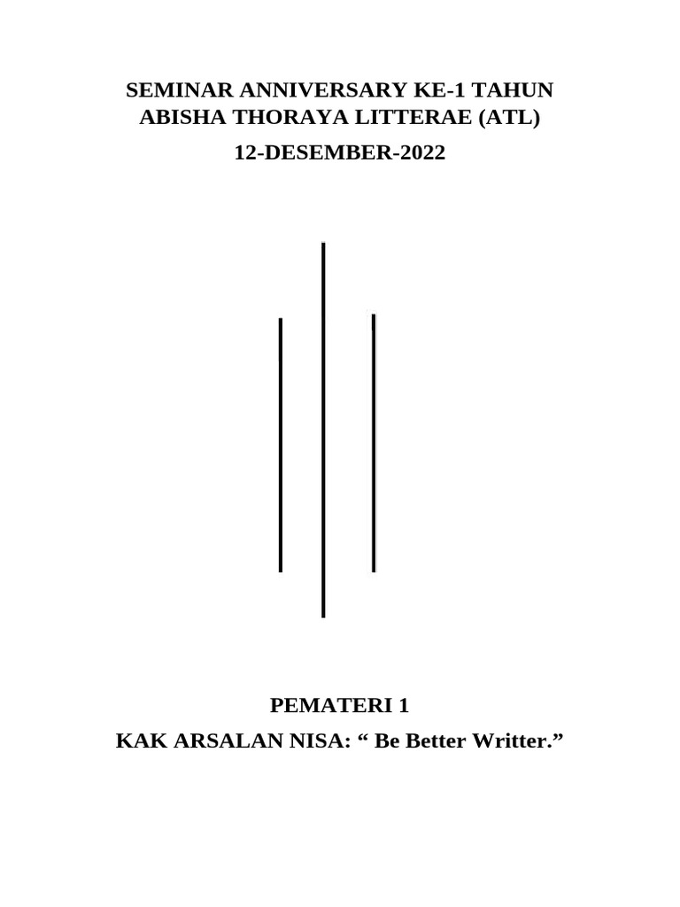Notula Kak Arsalan Nisa - Be Better Writter | PDF | General Fiction