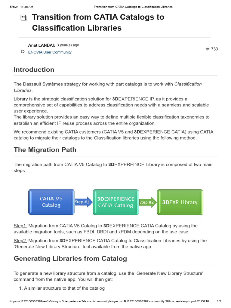 Transition From CATIA Catalogs To Classification Libraries | PDF