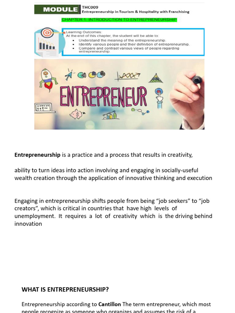 Chapter 1-Introduction-to-Entrepreneurship | PDF