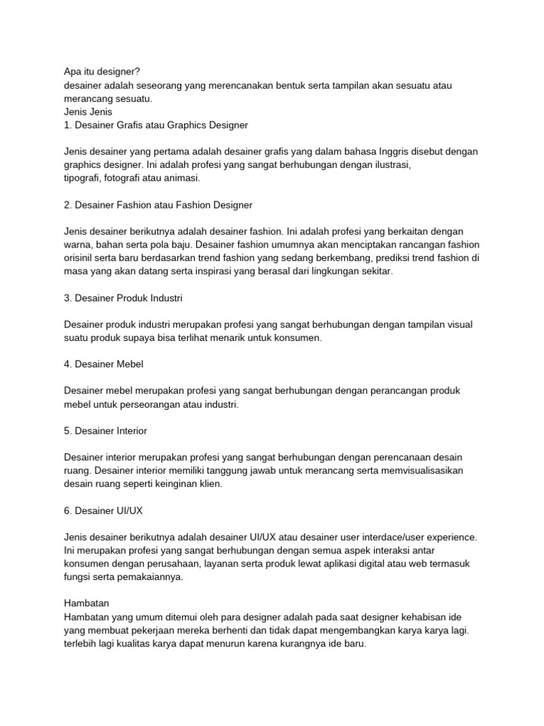 Apa Itu Designer | PDF