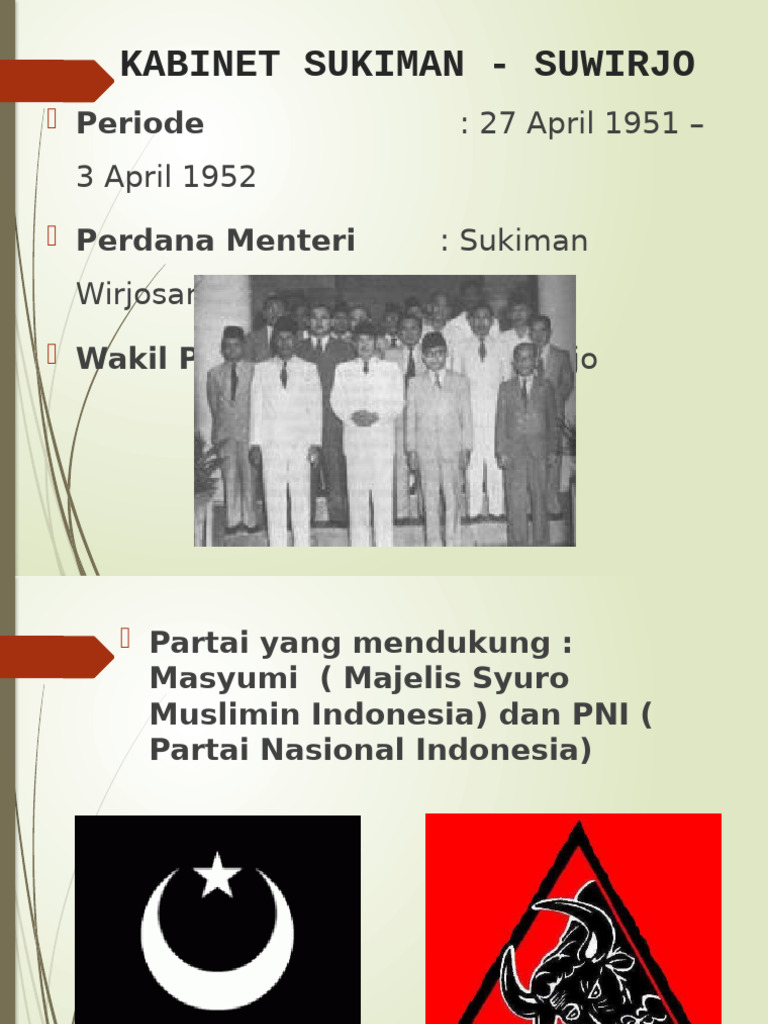 Kabinet Sukiman | PDF