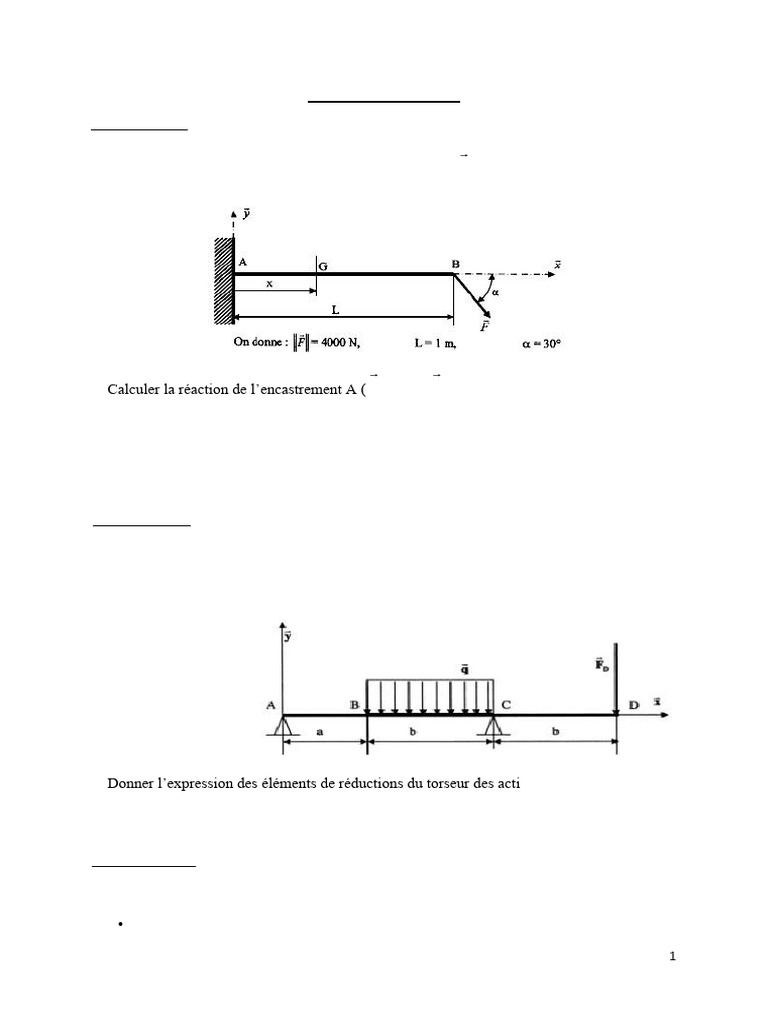 Fiche TD n02 RDM | PDF