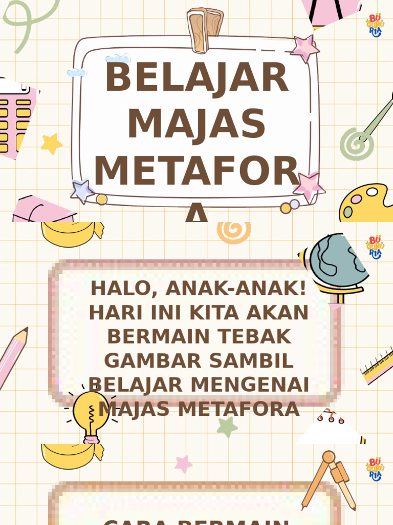 Tebak Gambar Majas Metafora | PDF