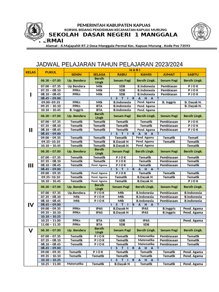 Jad Pelajaran 2023 2024 | PDF