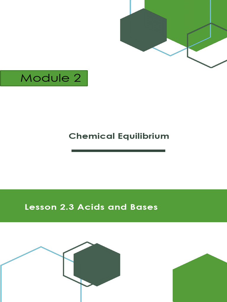 Acids and Bases in Chemical Equilibrium | PDF | Acid | Dissociation ...