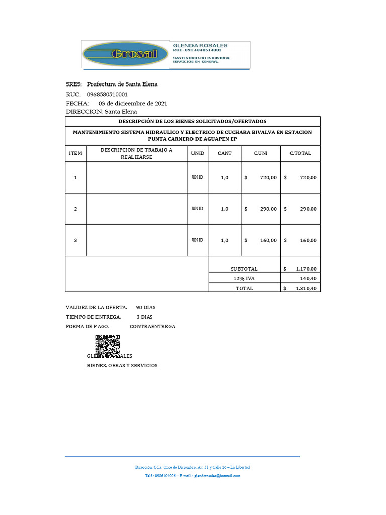 PROFORMA PREFECTURA Glenda REV1-signed | PDF