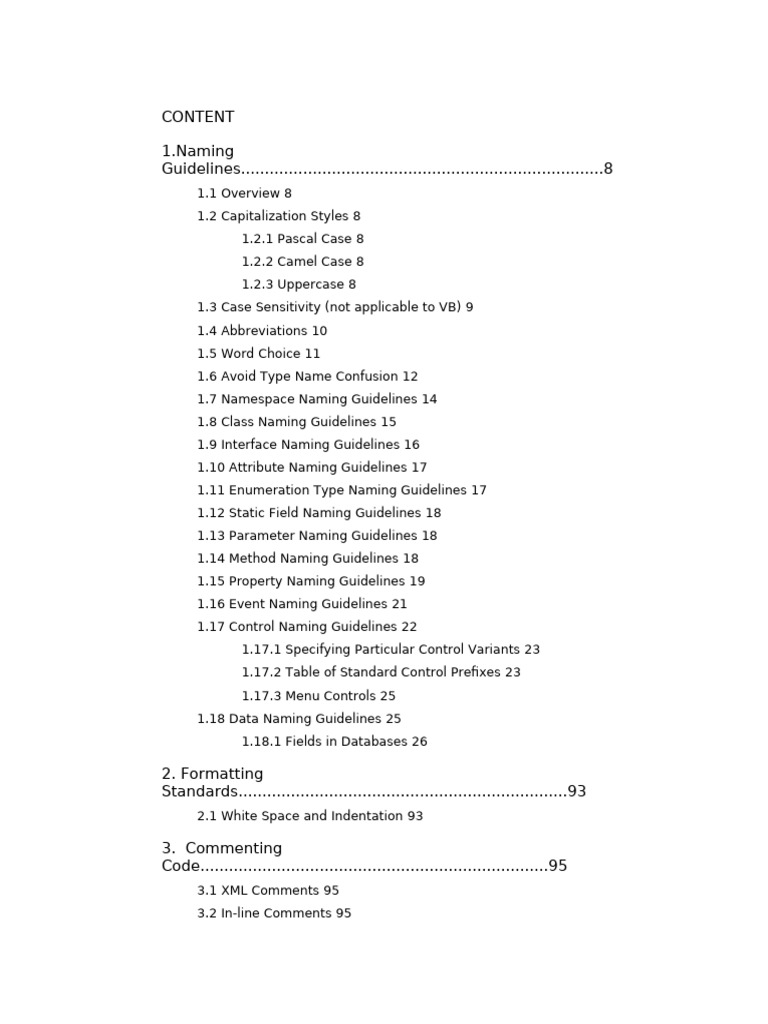 Coding Guideline Pdf