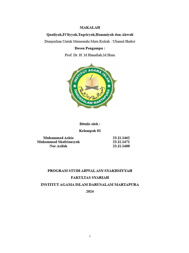 Ulumul Hadits 02 | PDF