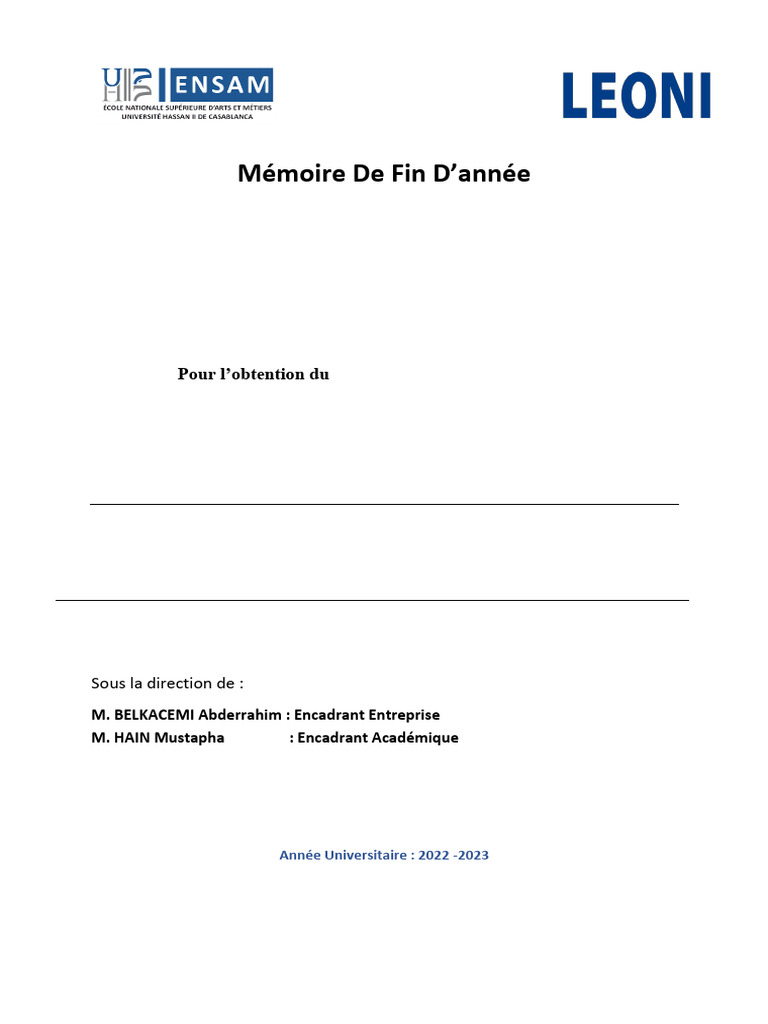 Rapport de PFA | PDF