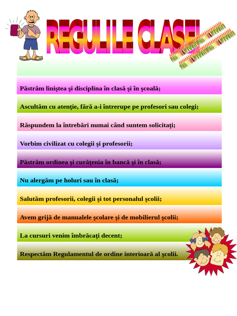 Regulile Clasei | PDF