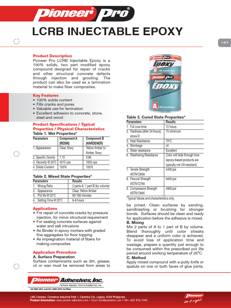 LCRB Injectable - TDS - 022019 | PDF