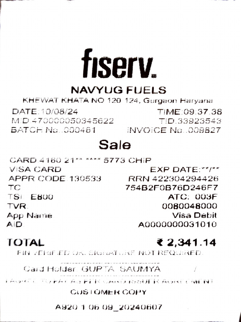Fiserv.: Navyug Fuels | PDF