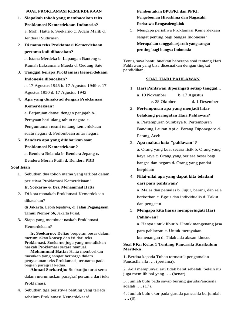 Cercer Sejarah Kemerdekaan | PDF