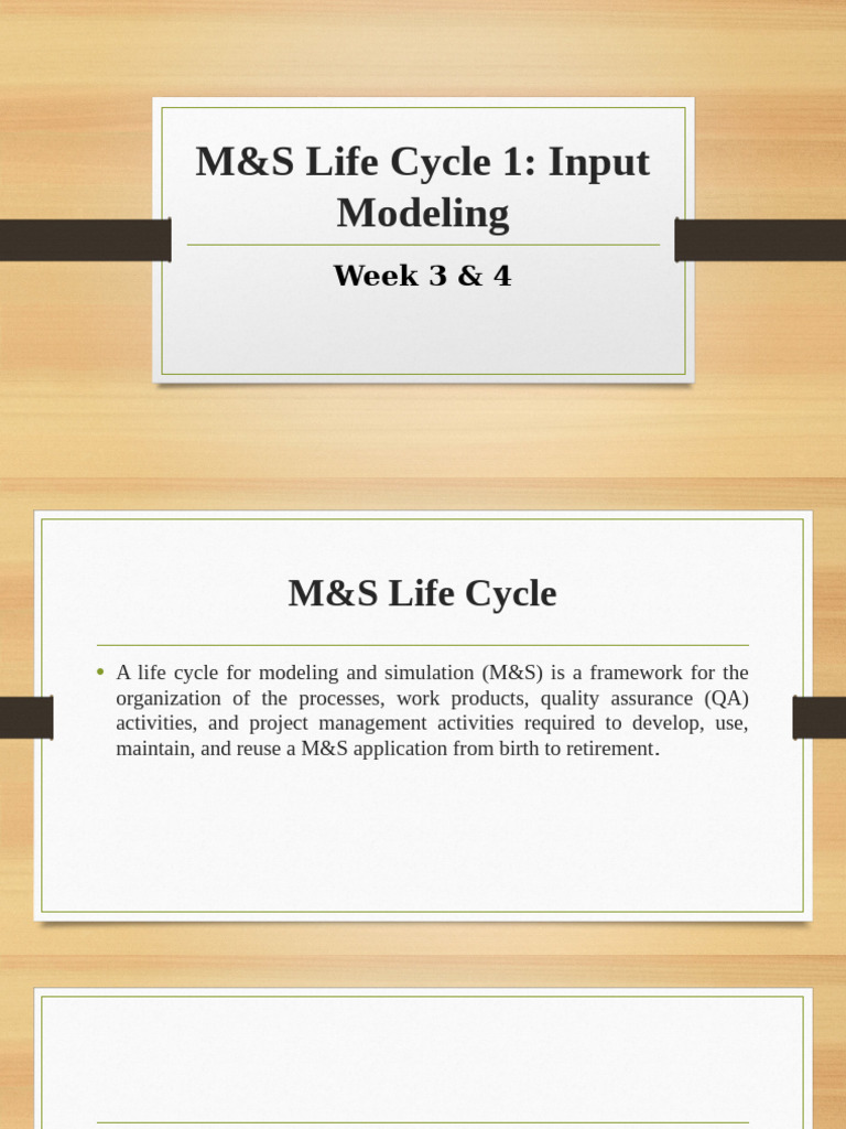 M&S Life Cycle 1,2 | PDF