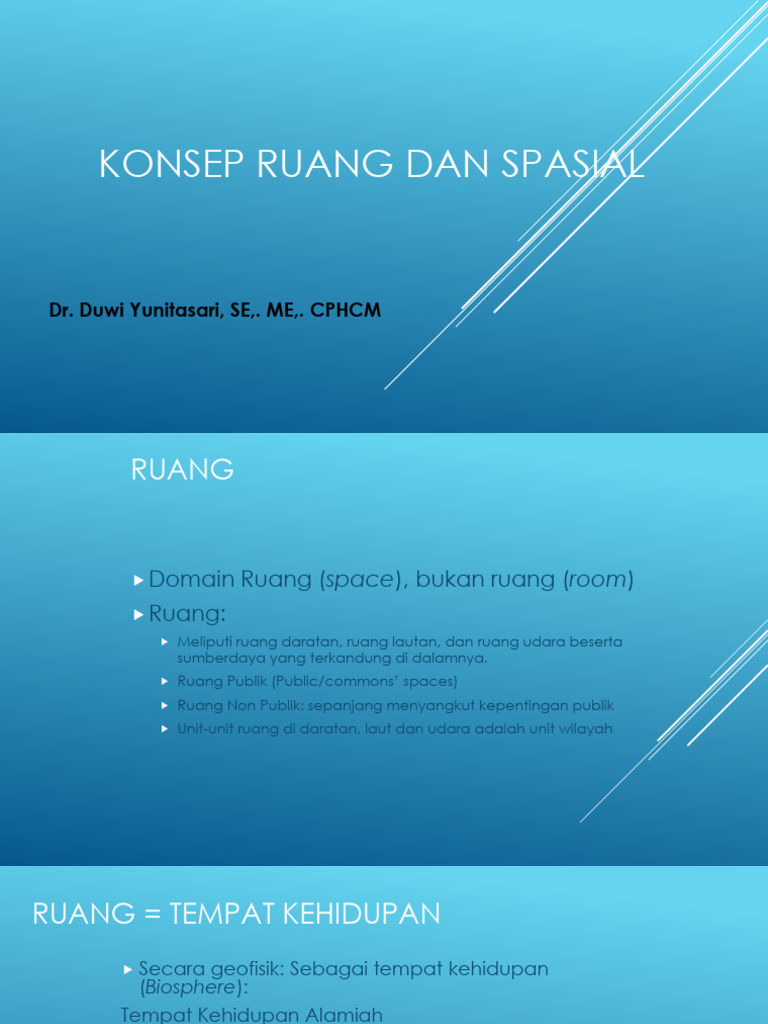 Konsep Ruang dan Spasial | PDF