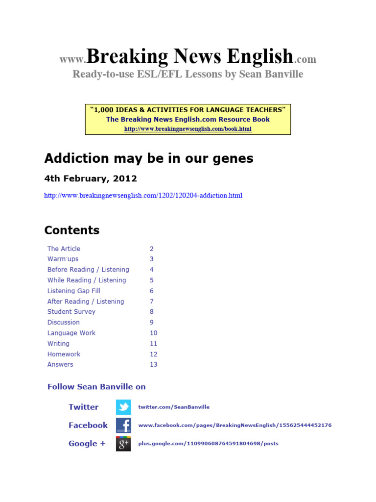 Addiction | PDF