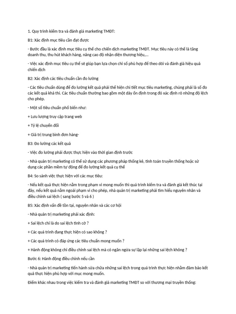 Câu 1 MKT TMDT | PDF