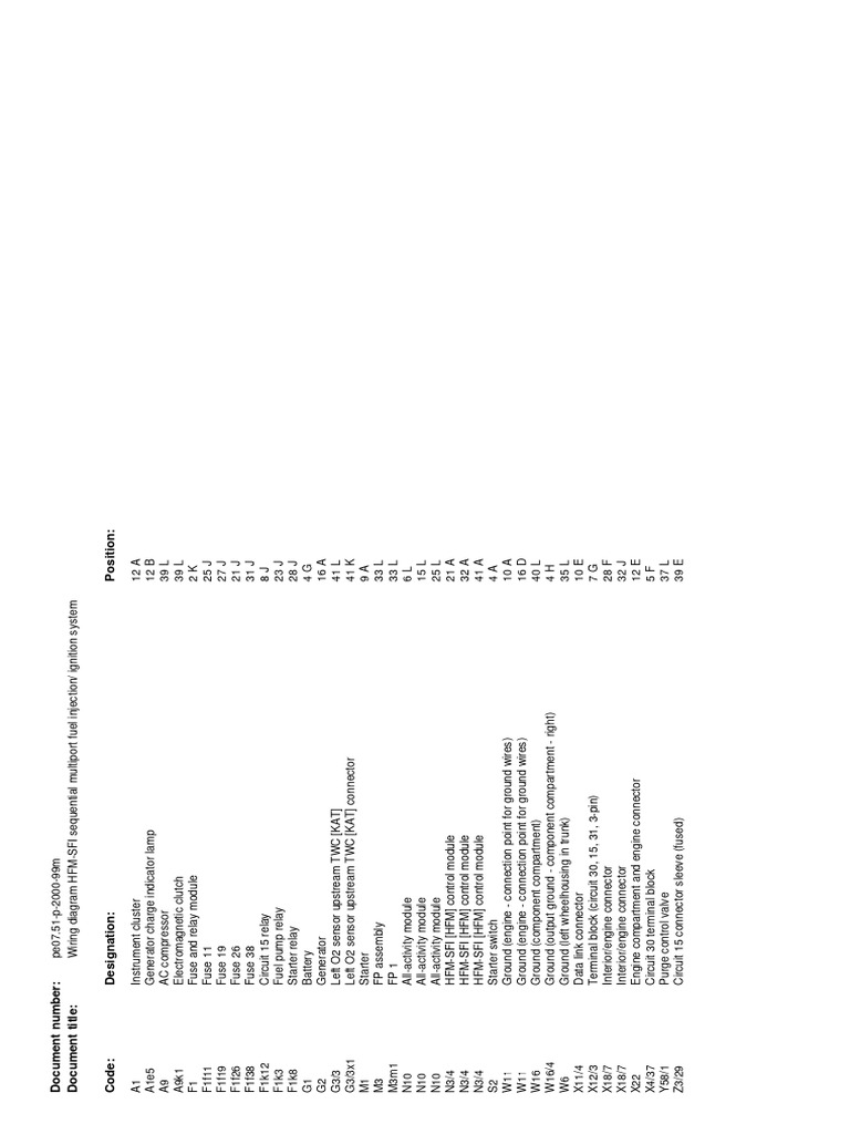 Wiring Diagram HFM-SFI Sequential Multiport Fuel Injection - Ignition ...