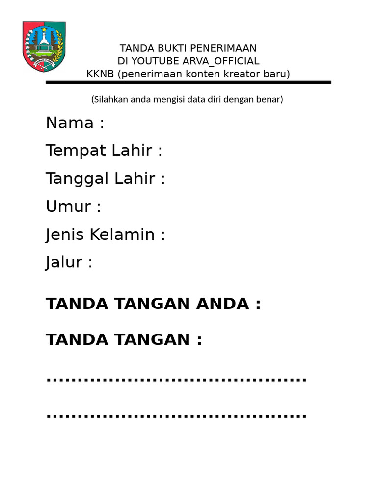 Pendaftaran KKNB | PDF