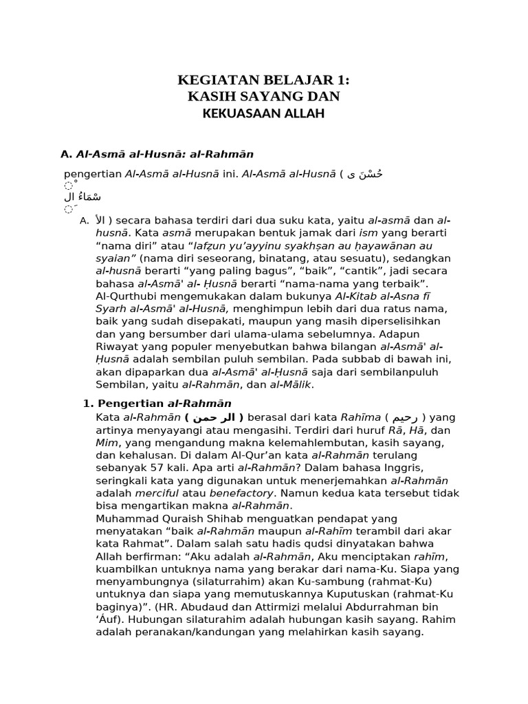 Kegiatan Belajar 1 | PDF