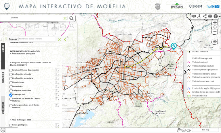 Mapa Interactivo Morelia | PDF
