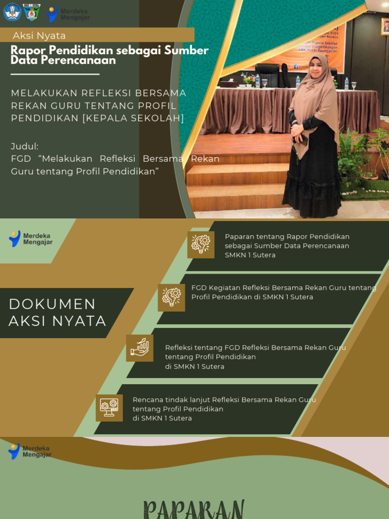 Rapor Pendidikan Sebagai Sumber Data Perencanaan | PDF