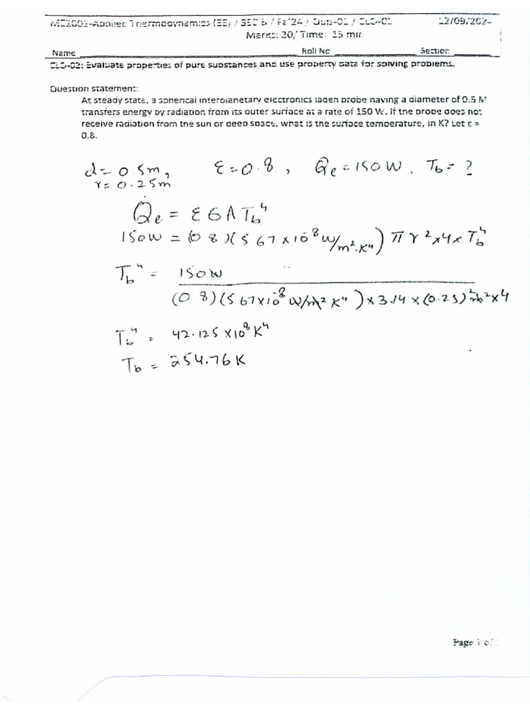 Quiz 1, Section B | PDF
