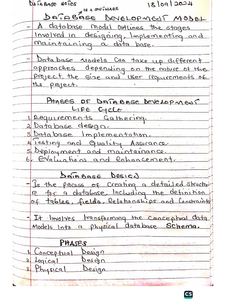 Database Notes | PDF