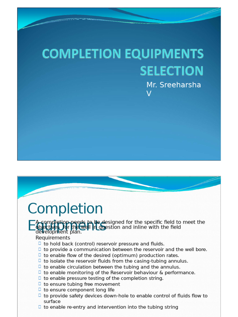 Well Equipments | PDF