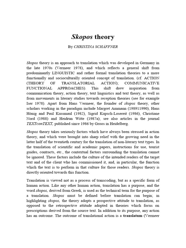 Skopos | PDF