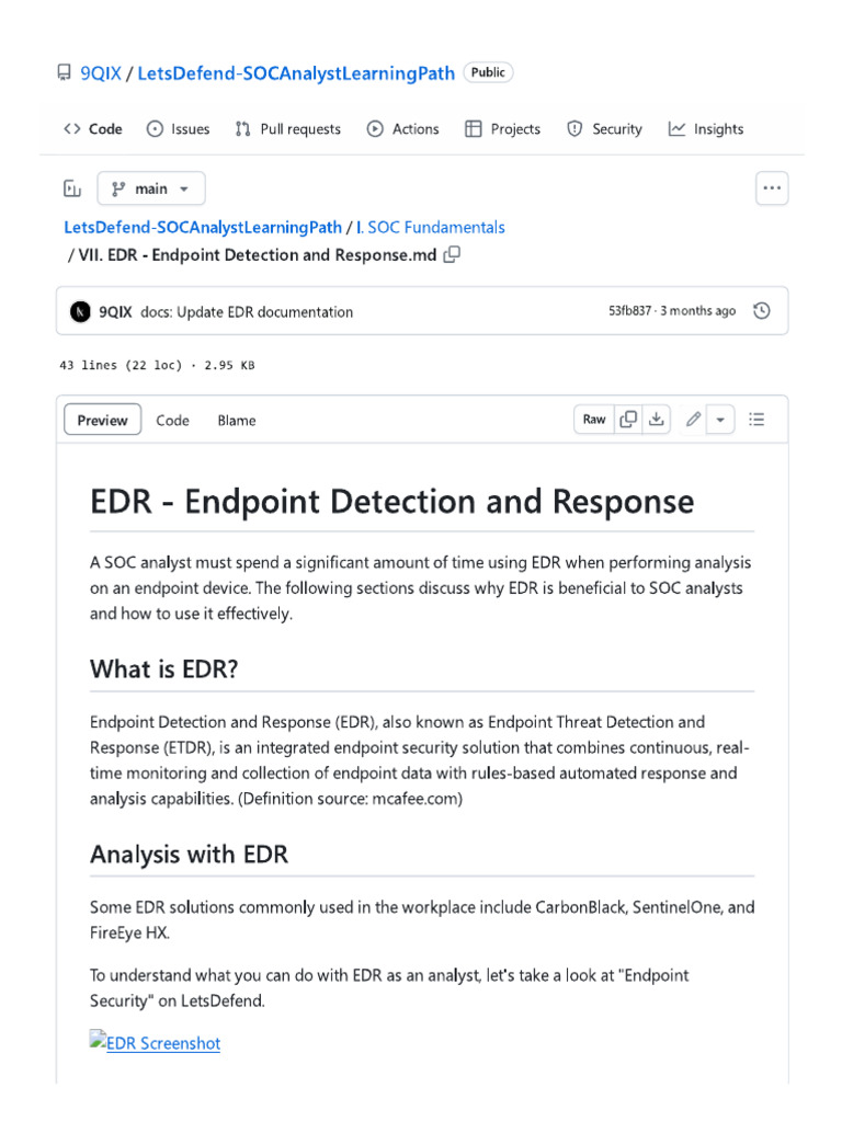 EDR - Endpoint Detection and Response | PDF