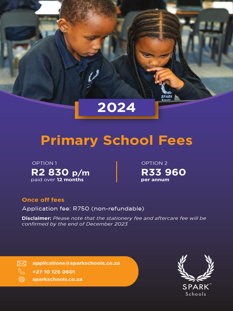 SPARK Primary School 2024 Fees | PDF
