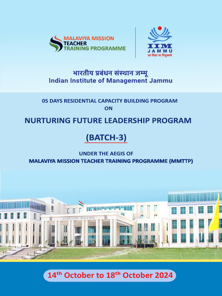 Nurturing Future Leadership Brochure Batch 3 | PDF