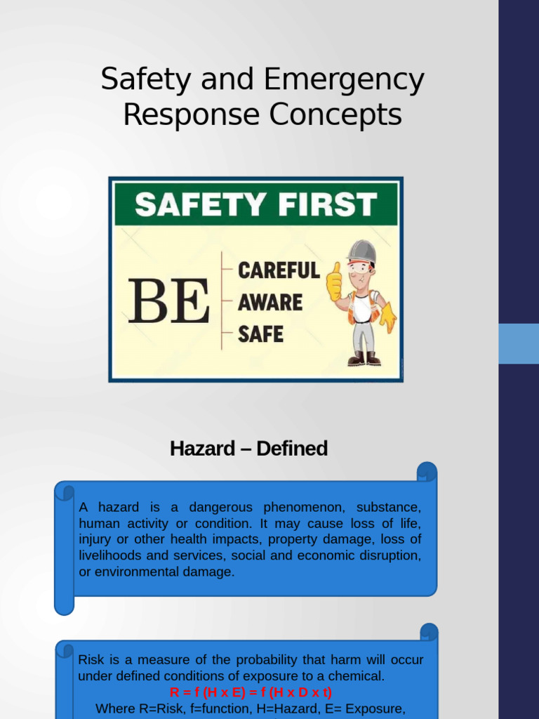 Safety and Emergency Response Concepts - Without Logo | PDF