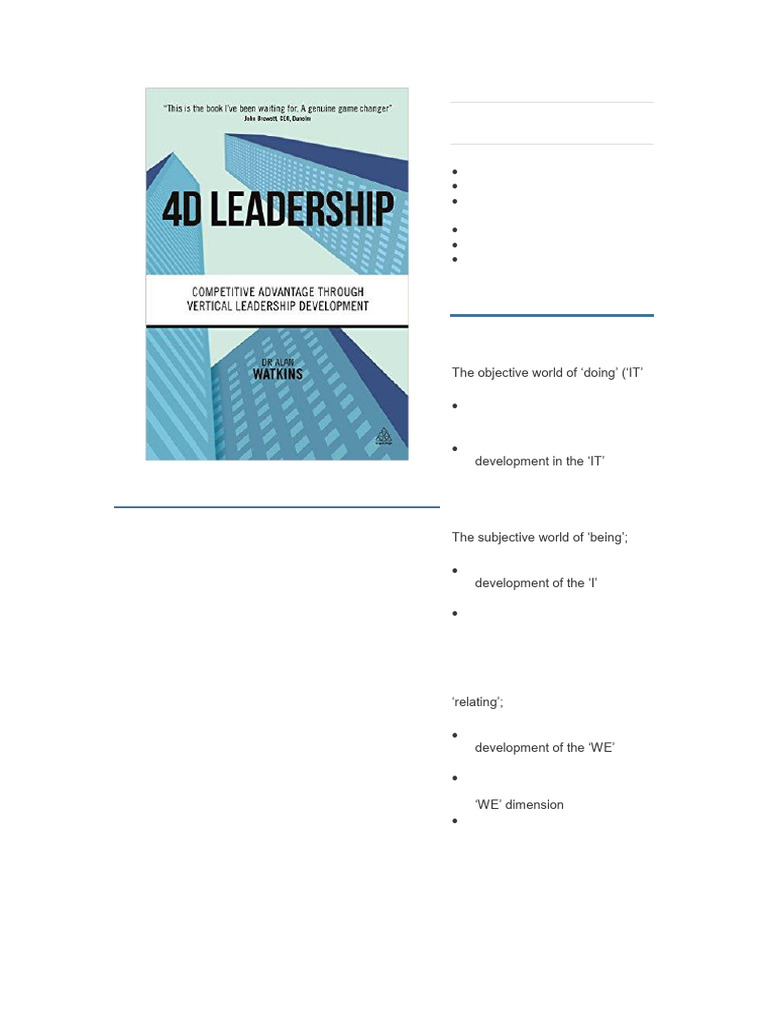 4D Leadership | PDF