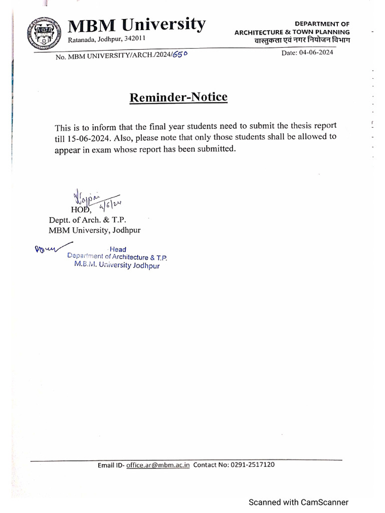 Reminder Notice | PDF