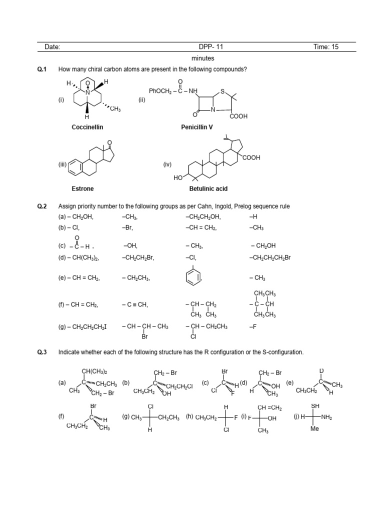 3YB Stereoisomerism | PDF