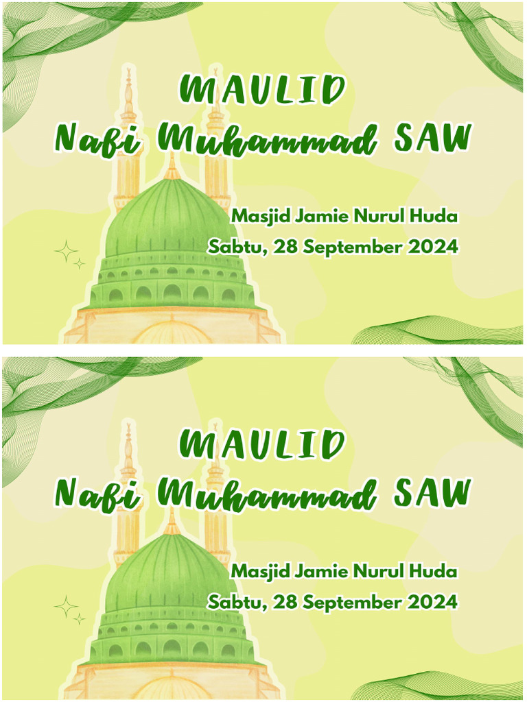 Cue Card Maulid Nabi | PDF