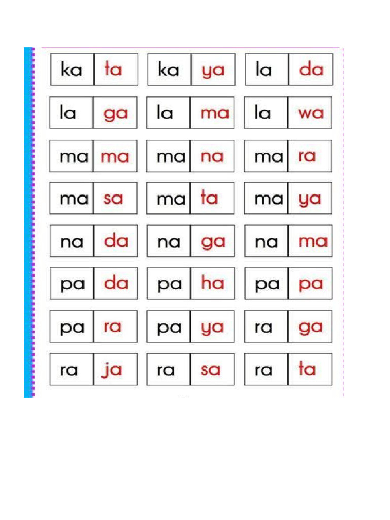 Latihan Membaca TK | PDF