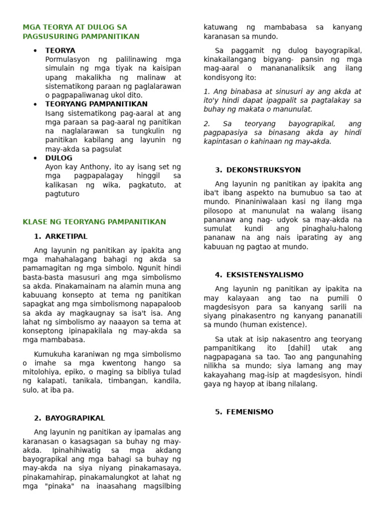 Reviewer 3rd | PDF | Tagalog Language | Philosophy Reviewer 3rd | PDF | Tagalog Language | Philosophy