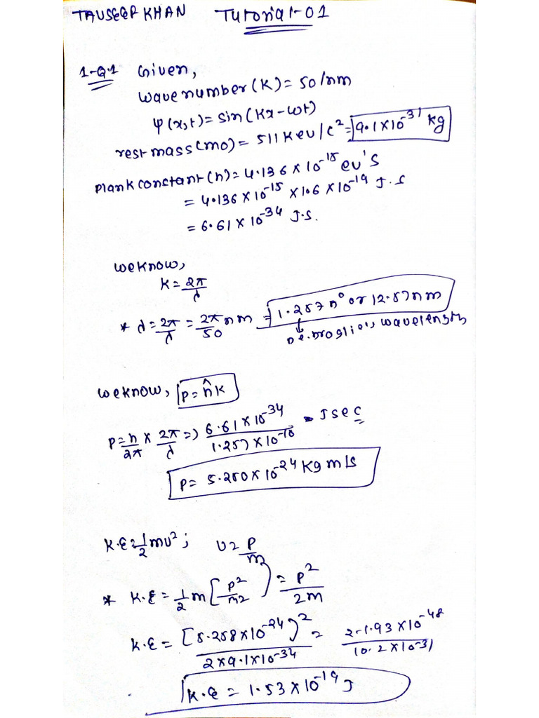 Electronic Semiconductor Devices Assignment Tutorial 1 | PDF