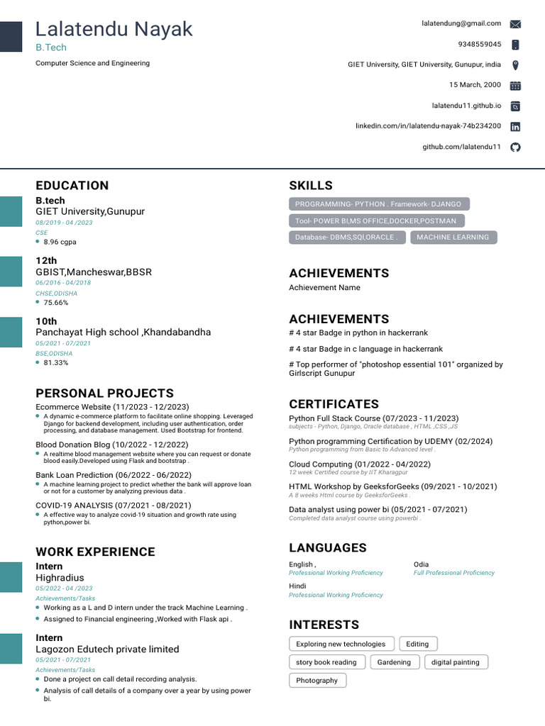 My Resume | PDF