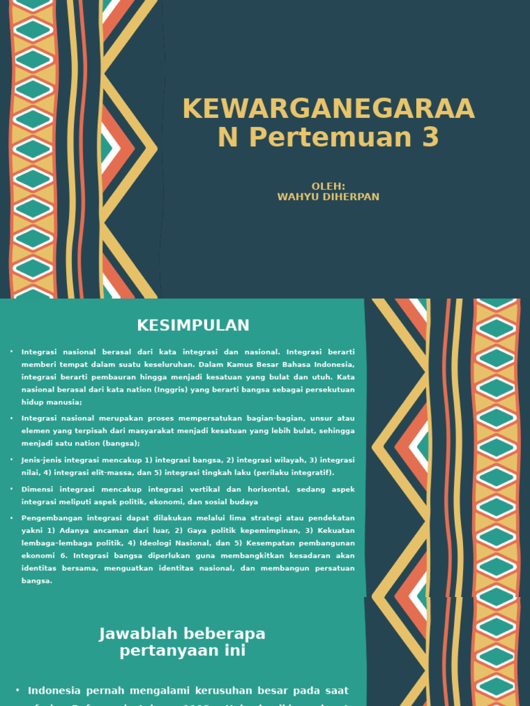 Pertemuan Ke 3 KWN | PDF