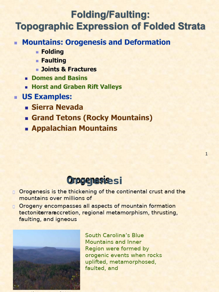 Fold-Fault Landforms | PDF