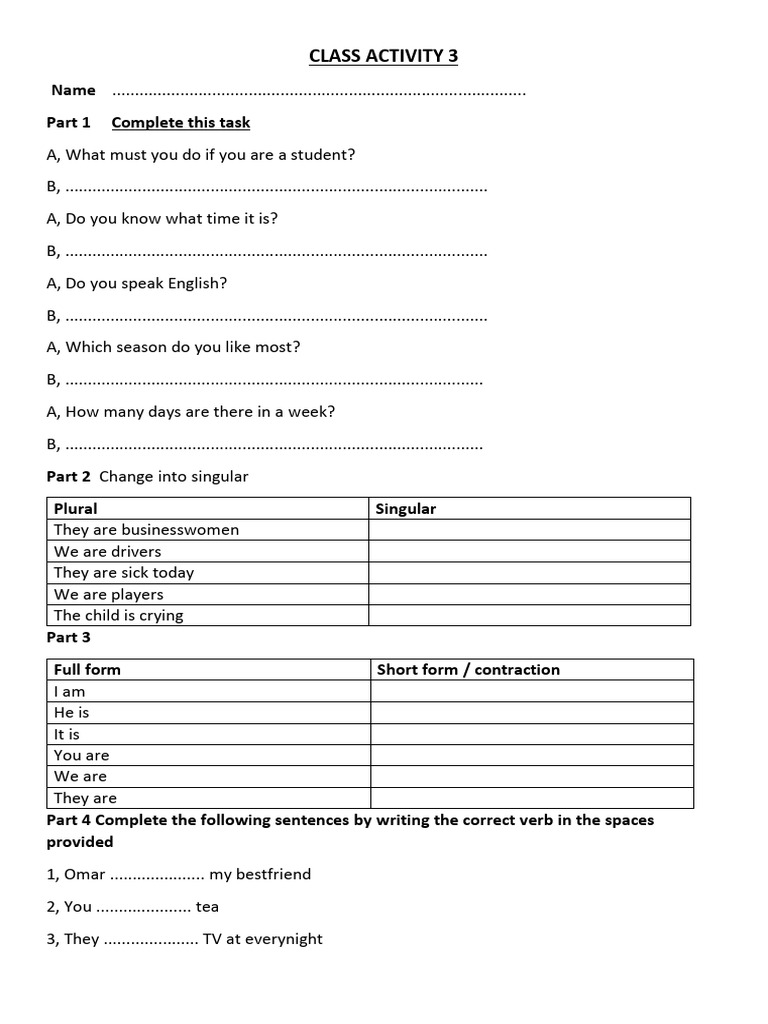 Worksheet 2 | PDF | English Language | Language Arts & Discipline