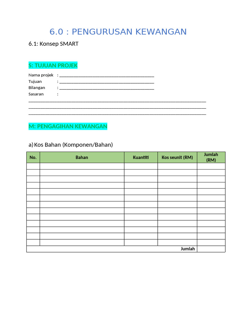 6.0 Pengurusan Kewangan | PDF