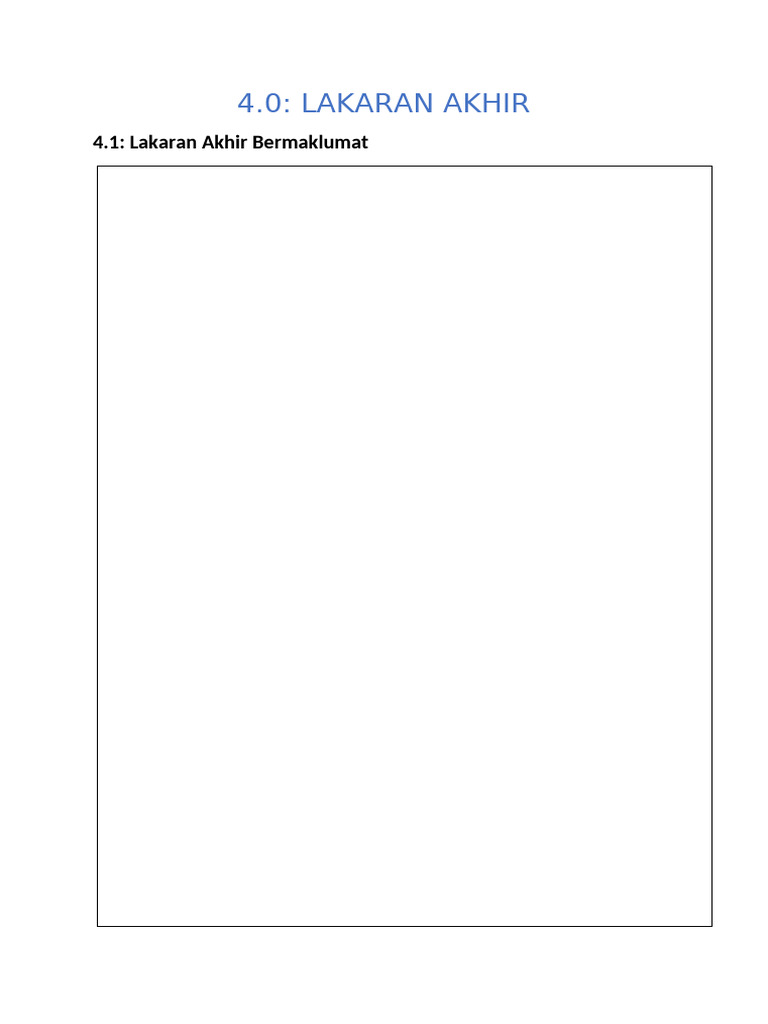 4.0 Lakaran Akhir | PDF